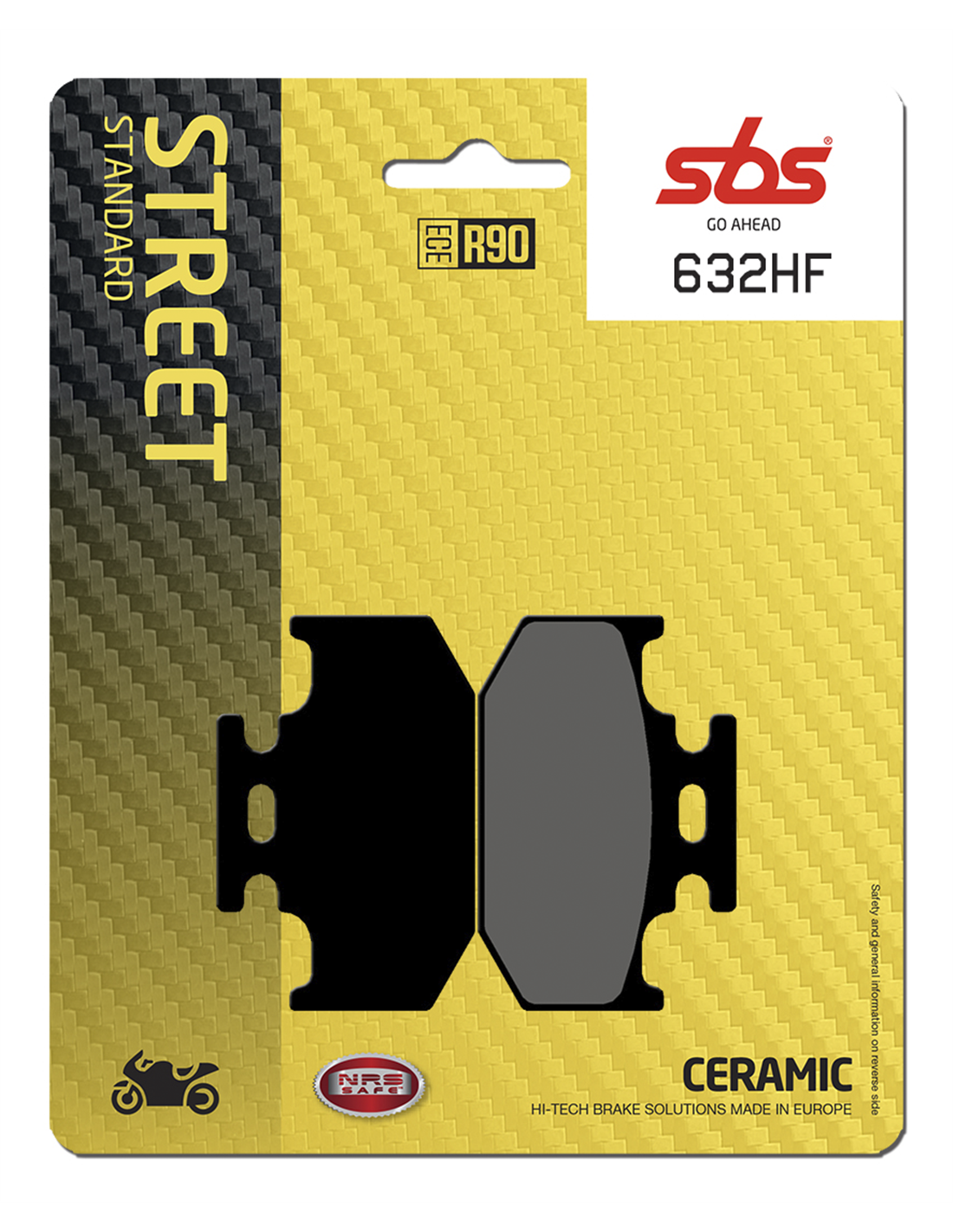 Pastillas de freno HF Street cerámicas orgánicas SBS 632HF